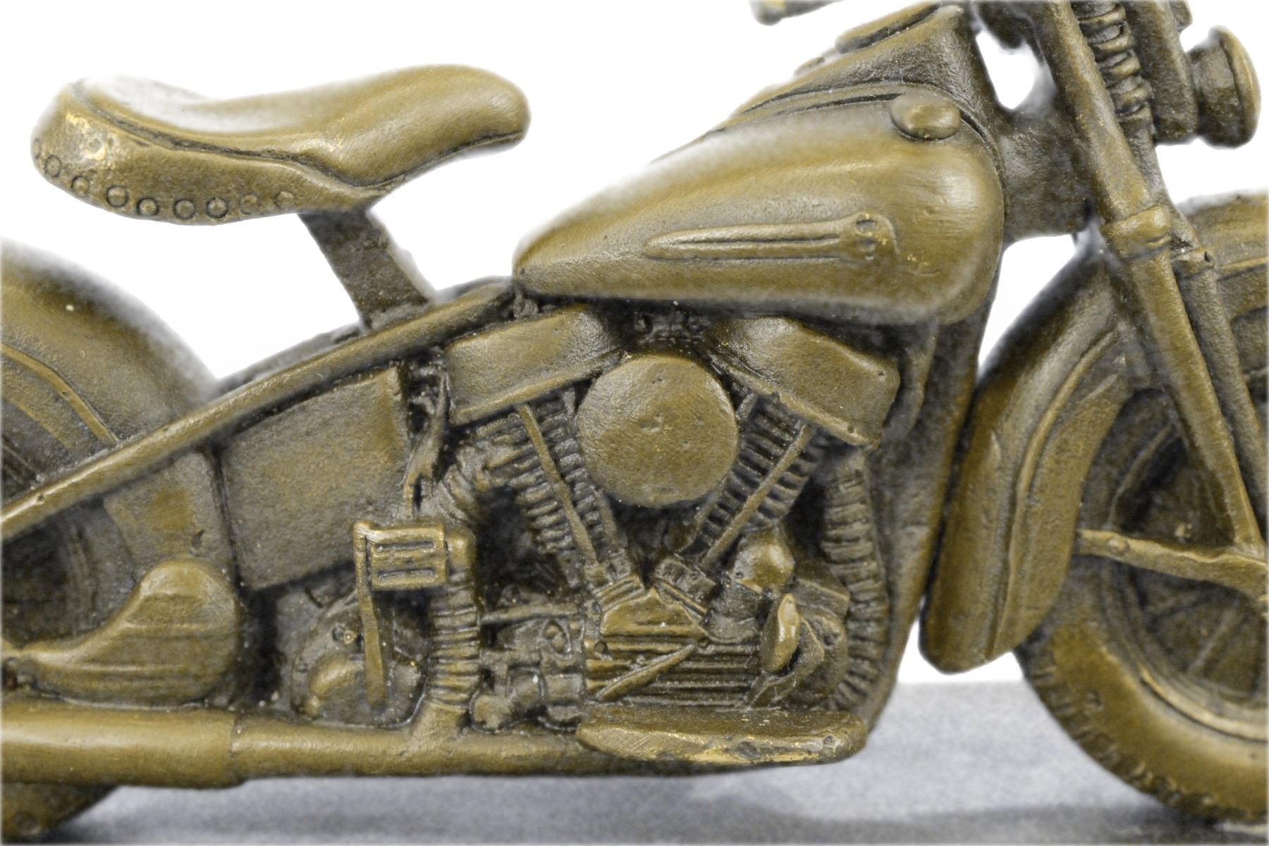 Harley Davidson Motorcycle Bronze Sculpture