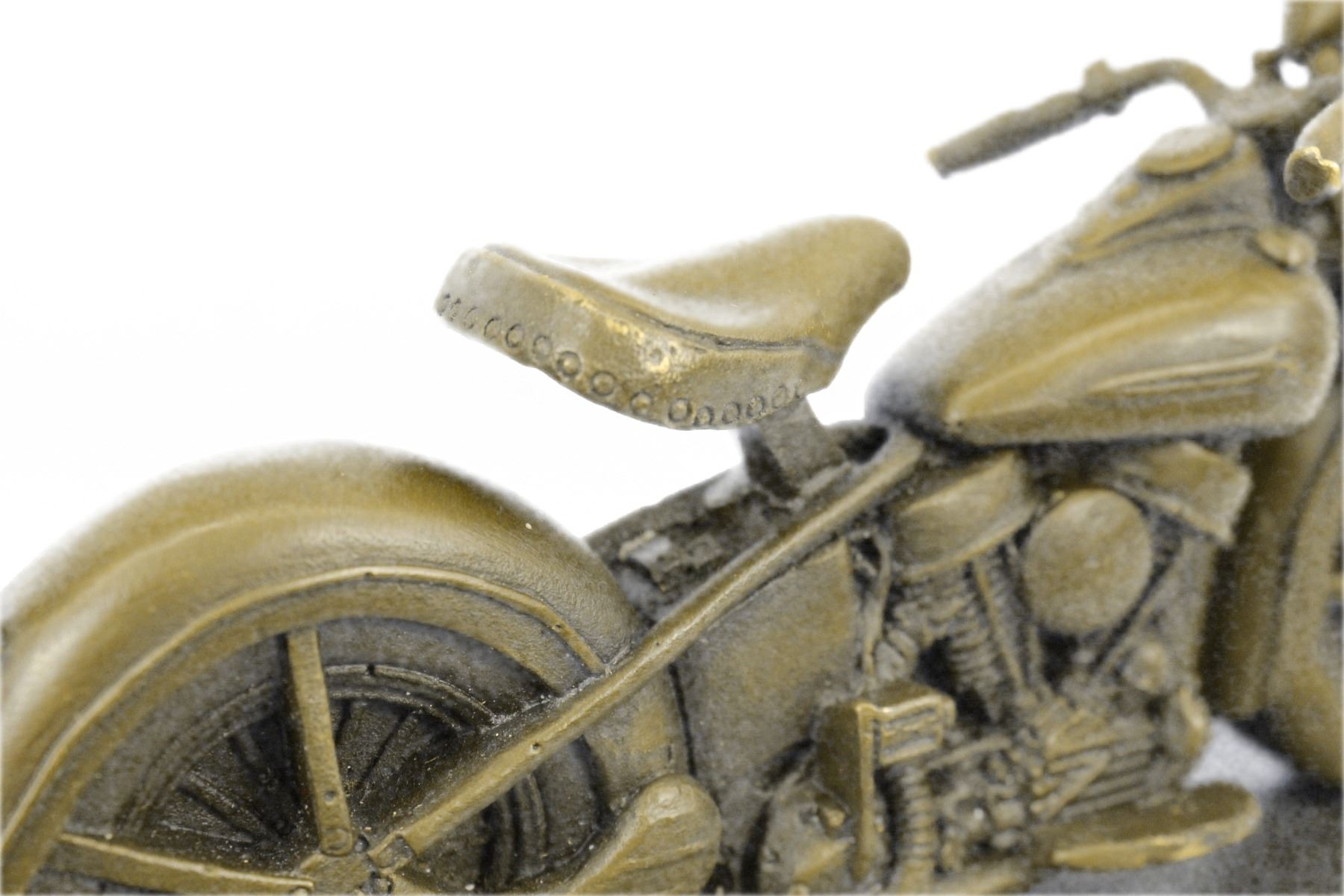 Harley Davidson Motorcycle Bronze Sculpture