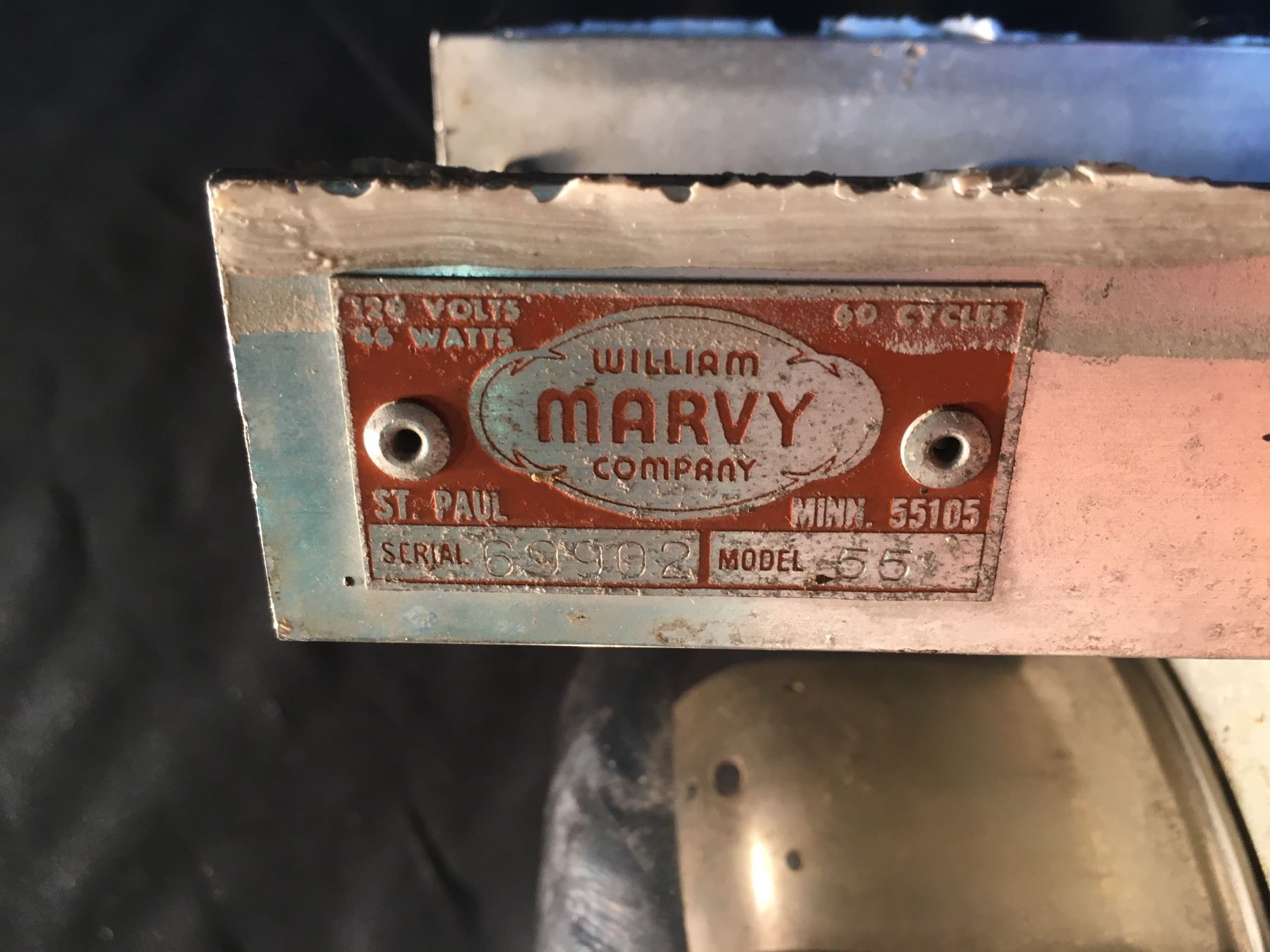 Vintage Barber Pole, Built By William Marvy Company, Model 55, Serial ...