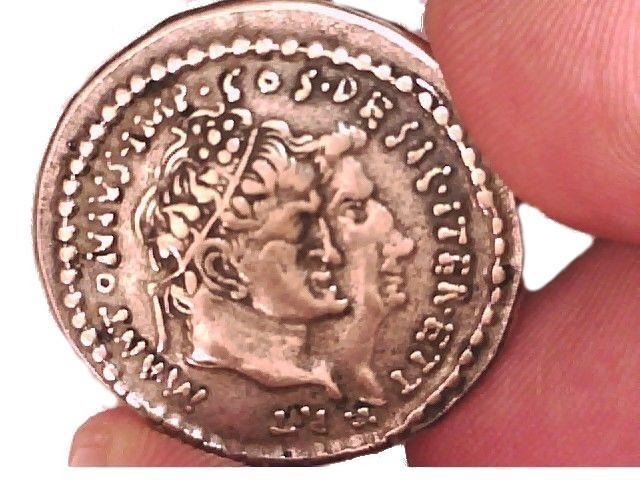 Roman Mark Antony & Octavia Cistophoric Tetradrachm Ephesus Dionysus Coin