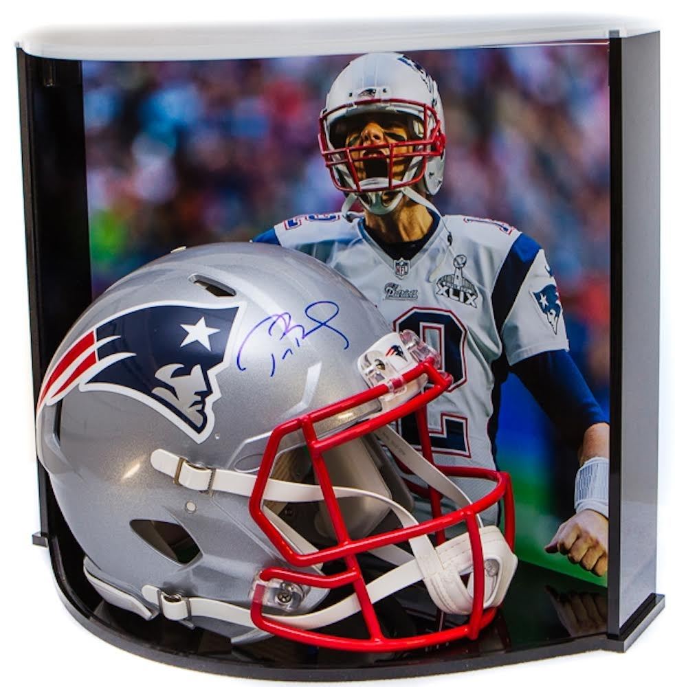 Tom Brady Signed Patriots Full-Size Authentic Proline Revolution Helmet ...