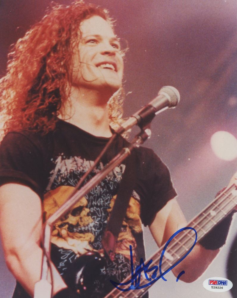 Jason Newsted Signed 8x10 Photo (PSA COA)