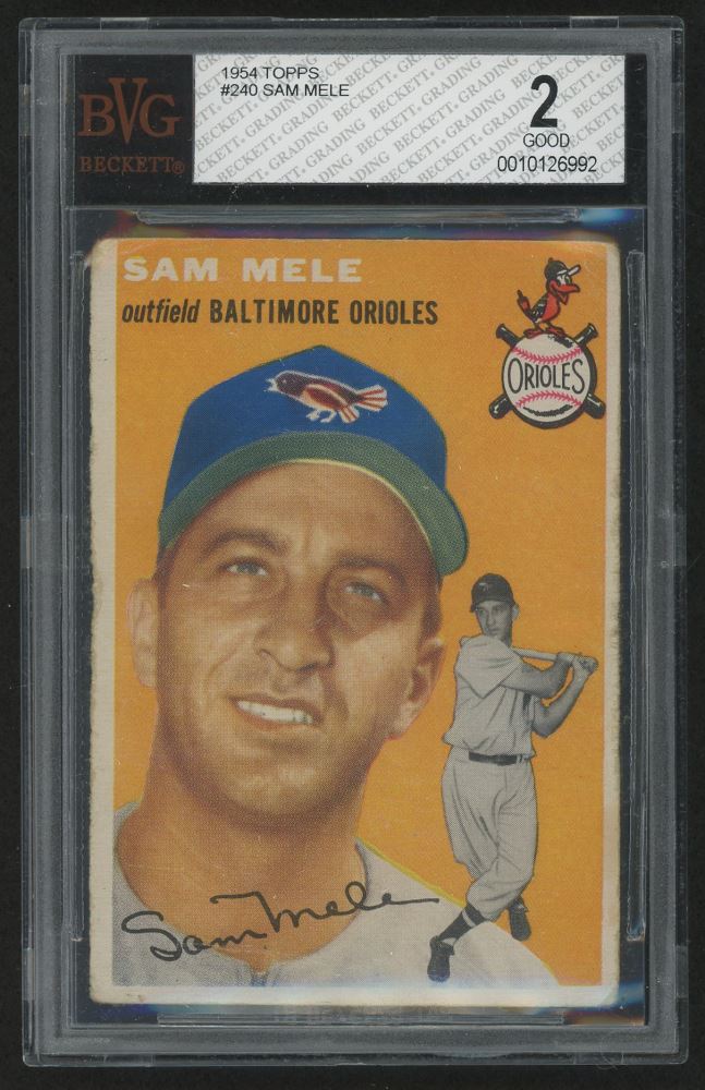 1954 Topps #240 Sam Mele (BVG 2)