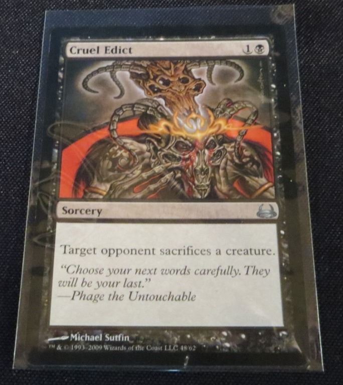 Magic The Gathering Cruel Edict Divine vs. Demonic
