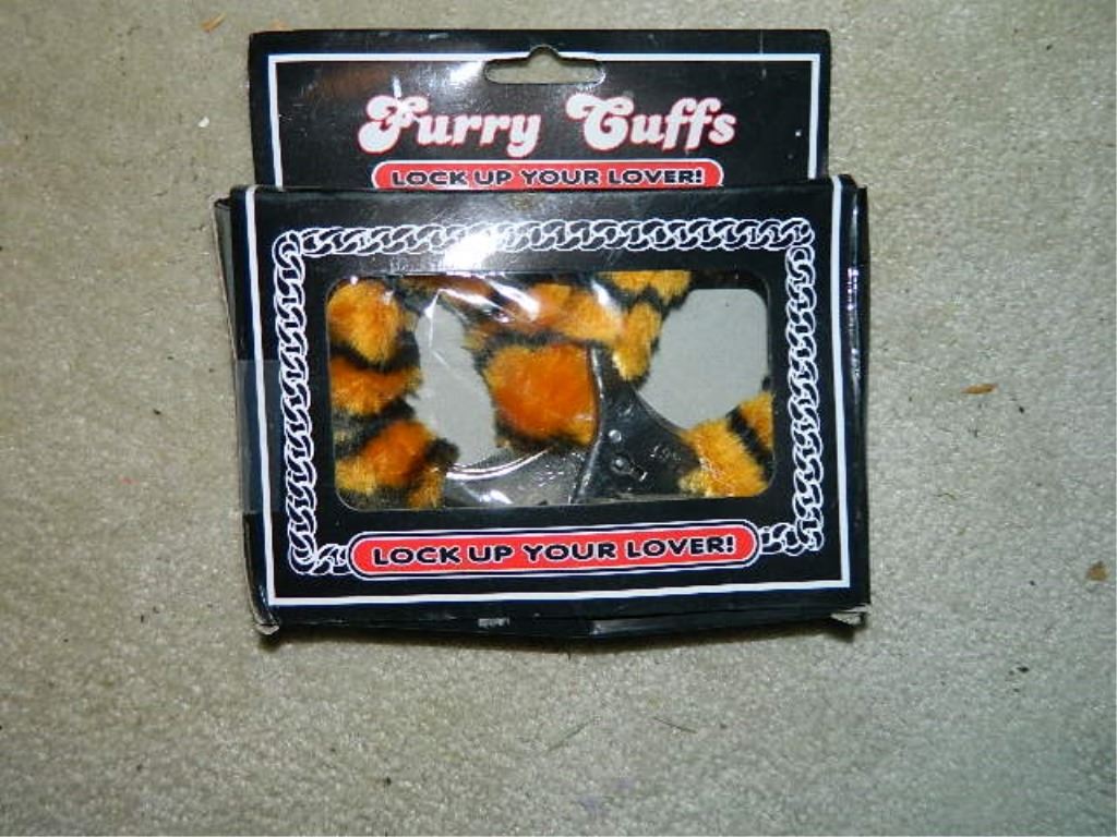 FURY HANDCUFFS - TIGER PRINT - HAS QUICK RELEASE
