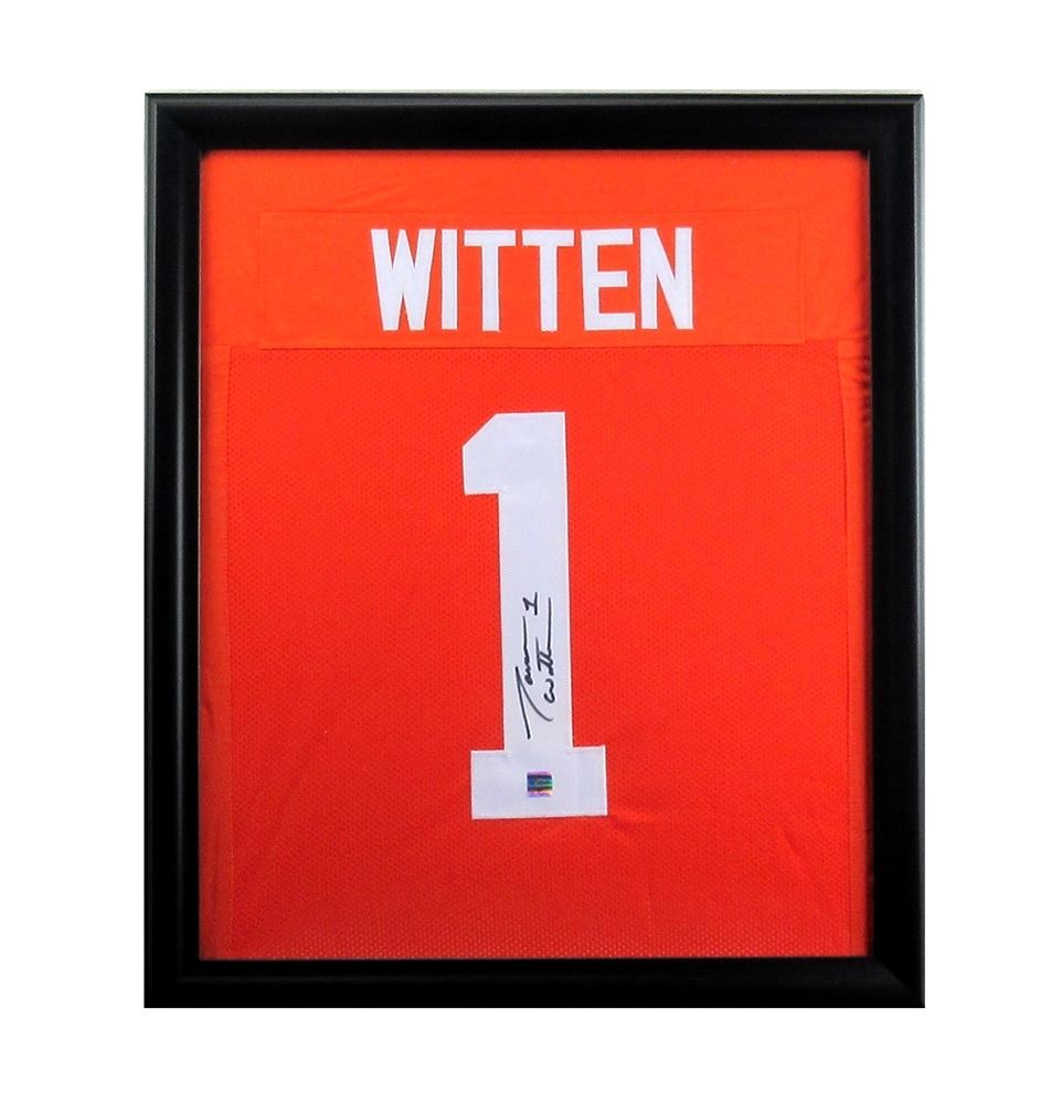 Jason Witten Signed Tennessee Volunteers 27x33 Custom Framed Jersey ...