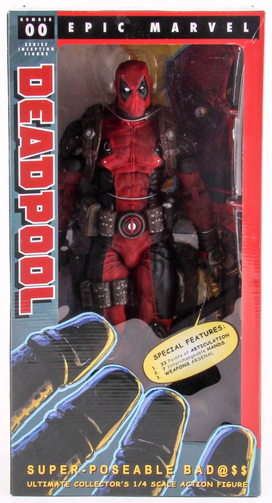 Deadpool Super-Poseable Ultimate Collector's 1/4 Scale Action Figure in ...