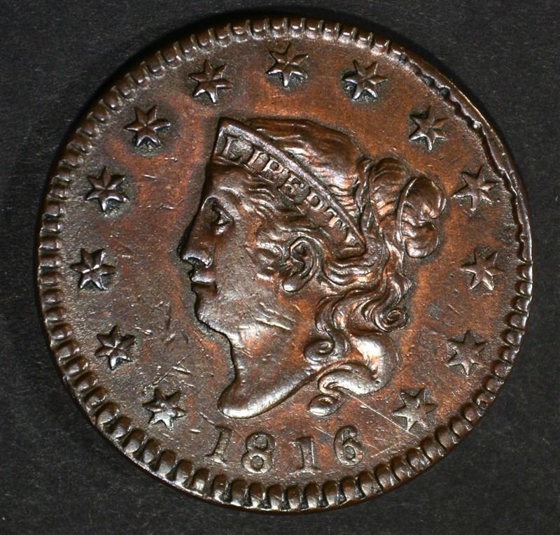 1816 LARGE CENT AU