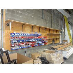 Entire Wall of Fasteners & Shelving