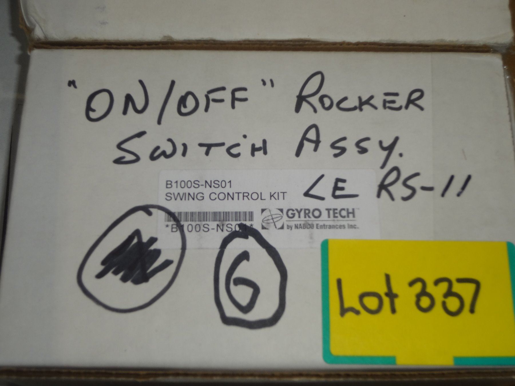 5 Pc Gyro Tech on/off rocker Switch Assembly