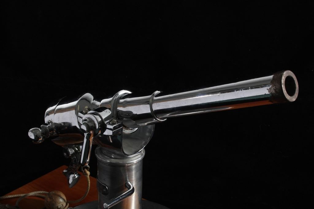 U.S Naval Co. 10G Chrome Bronze Signal Cannon