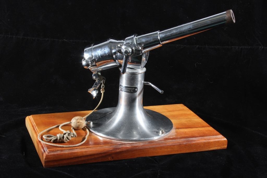 U.S Naval Co. 10G Chrome Bronze Signal Cannon