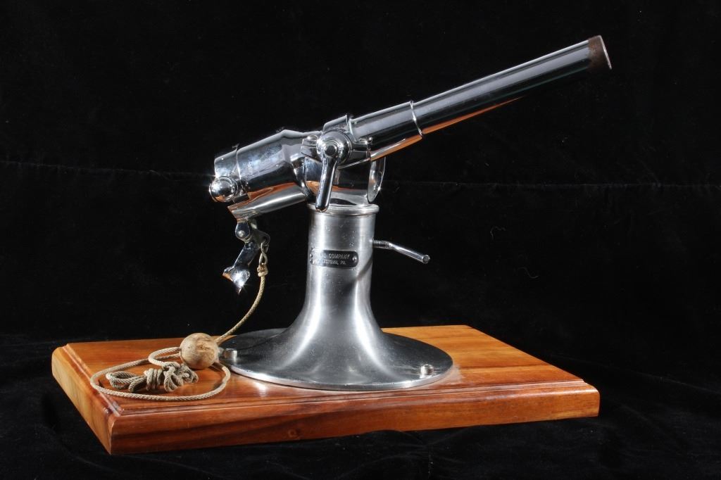U.S Naval Co. 10G Chrome Bronze Signal Cannon