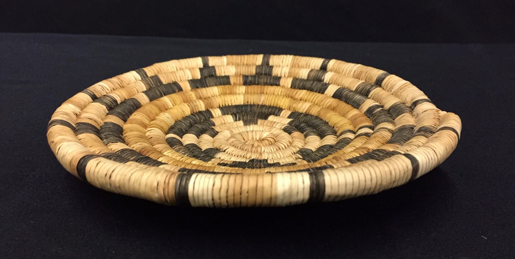 Vintage Hopi Coiled Basket, Second Mesa