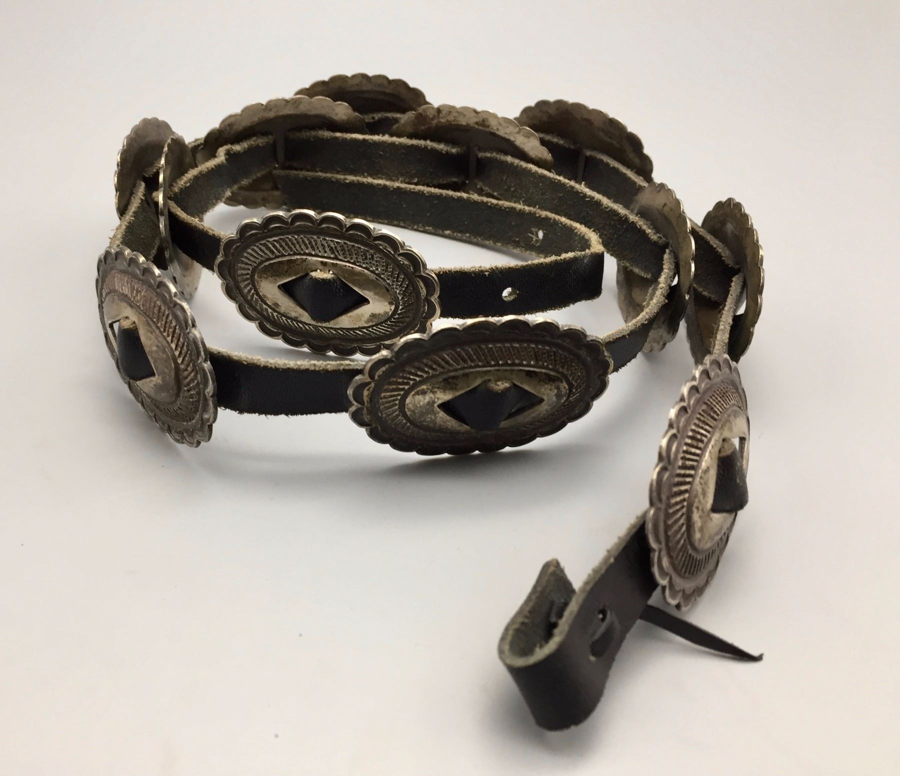 Vintage Navajo Concho Belt - Circa 1930s