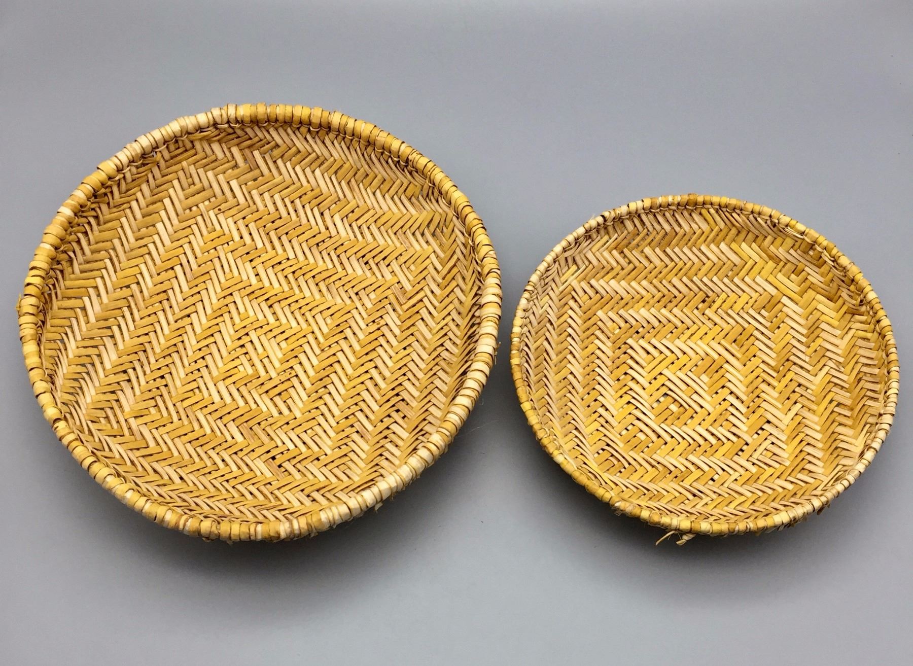 Pair of Vintage Hopi Sifter Baskets