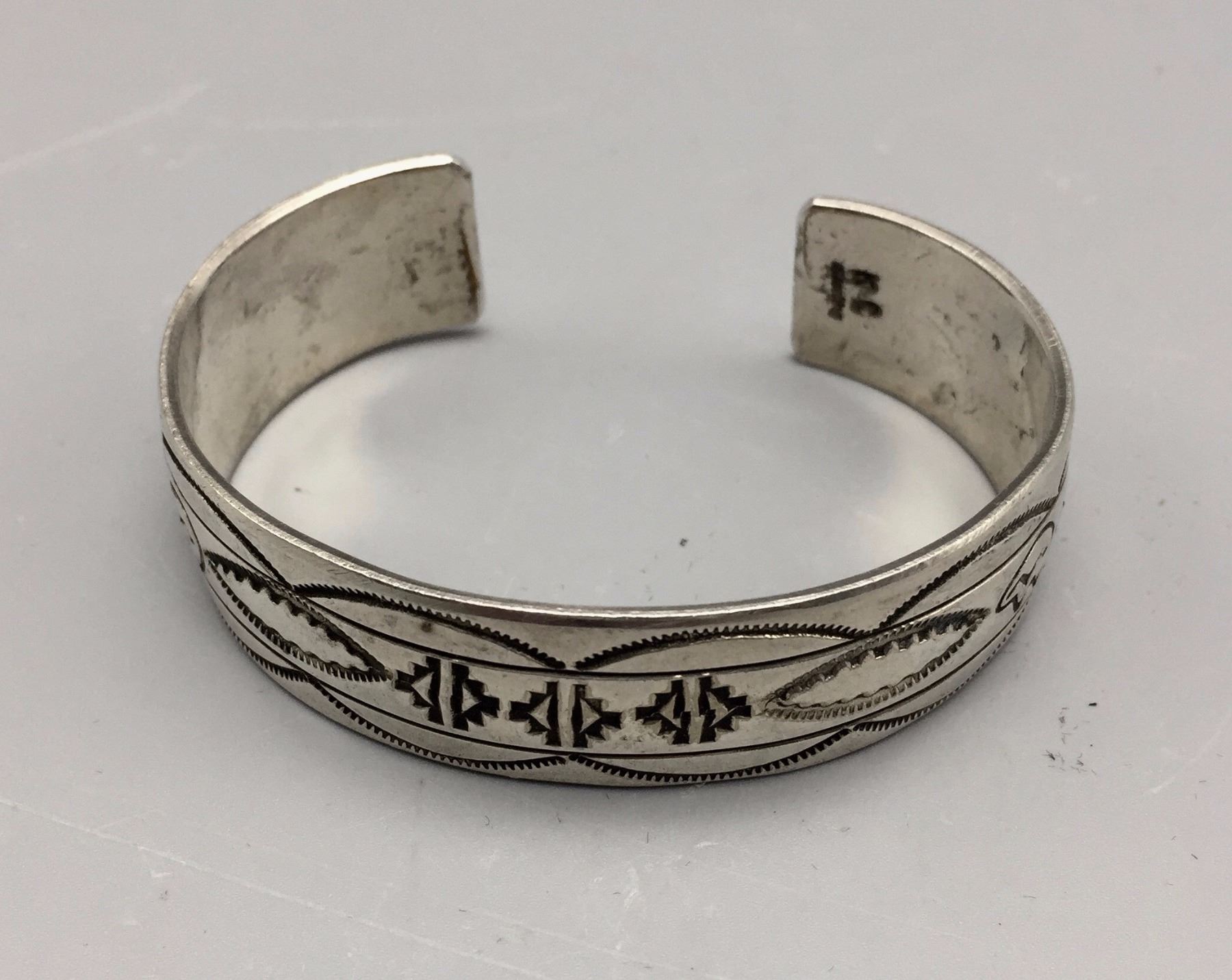Stamped Sterling Silver Bracelet - Signed