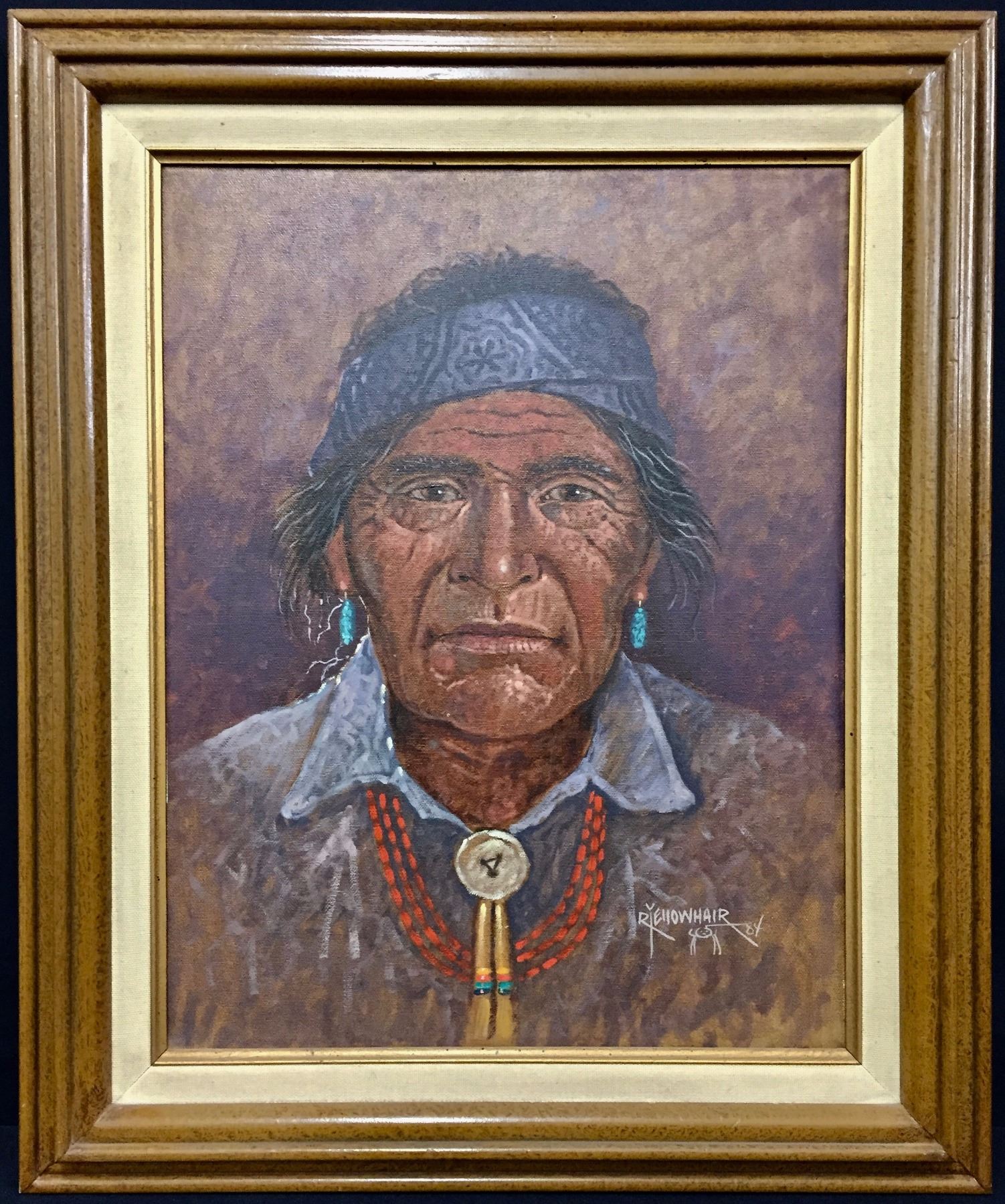 Original Robert Yellowhair Oil Painting