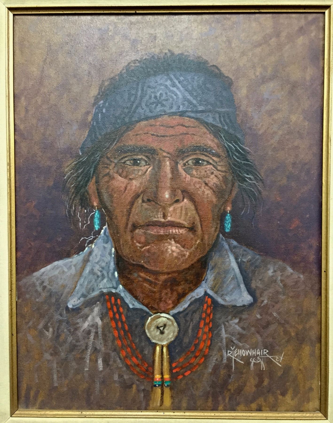 Original Robert Yellowhair Oil Painting