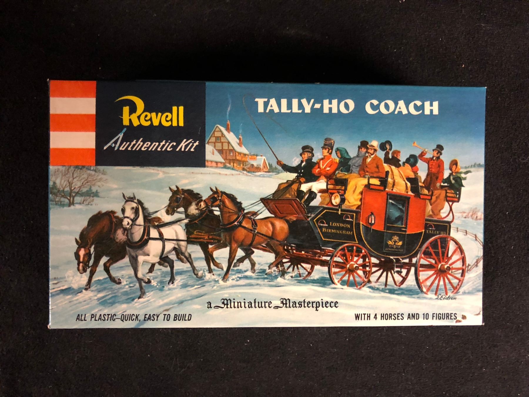REVELL AUTHENTIC KIT (TALLY-HO COACH) MINIATURE MASTERPIECE