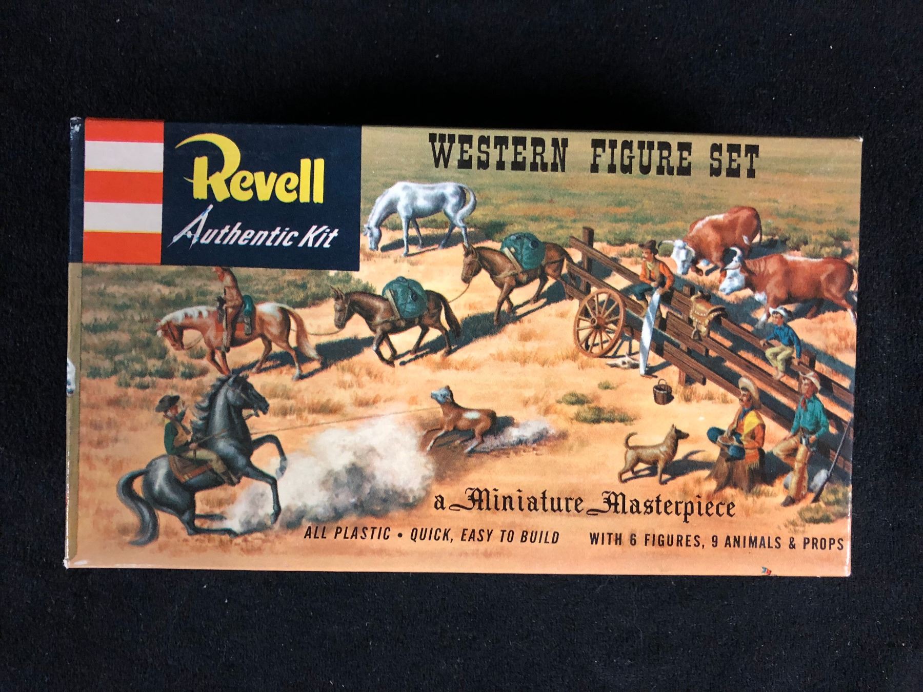 REVELL WESTERN FIGURE SET (MINIATURE MASTERPIECE) AUTHENTIC KIT