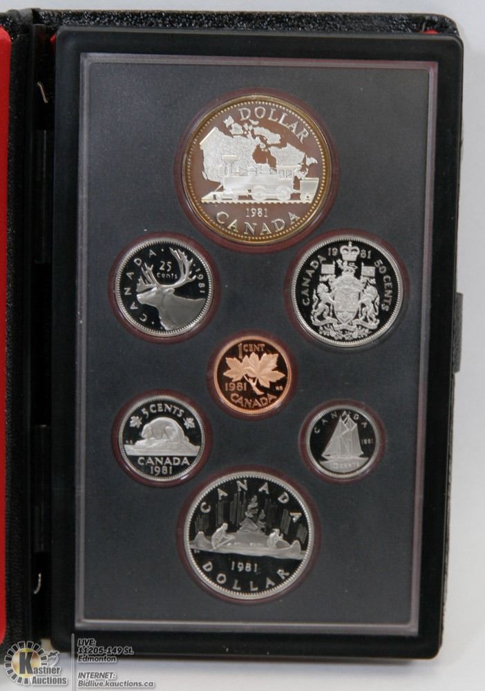1981 CANADIAN DOUBLE DOLLAR 7 COIN PROOF SET