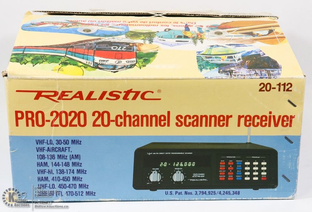 REALISTIC PRO 2020-20 CHANNEL SCANNER RECEIVER