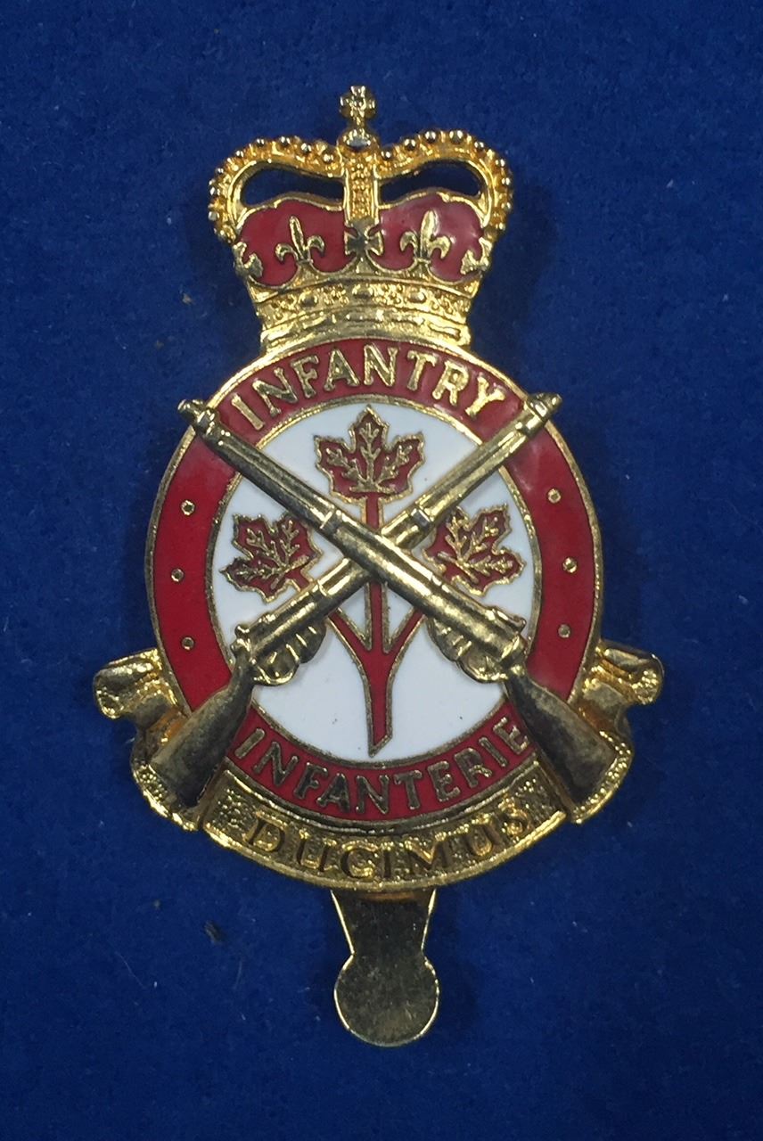 Vintage Ducimus Infantry Infanterie Badge Royal Canadian Infantry Corps