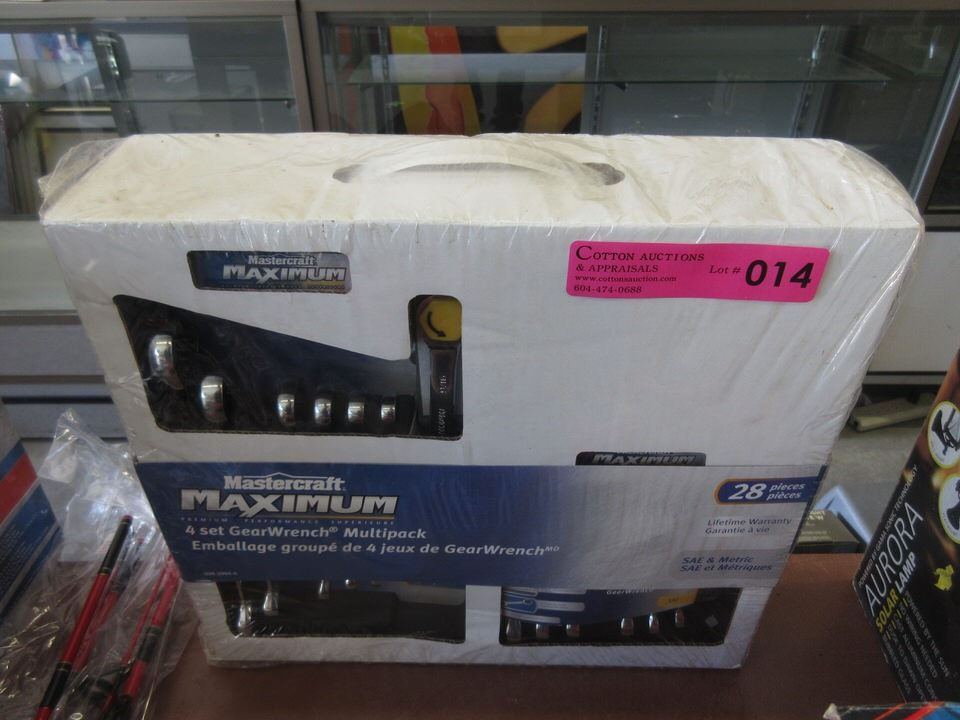 New Mastercraft Maximum Gear Wrench Set