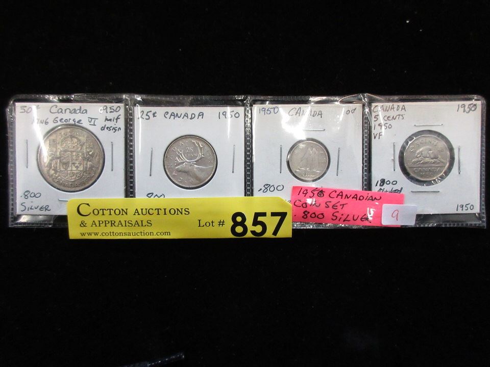 1950 Canadian Coin Set