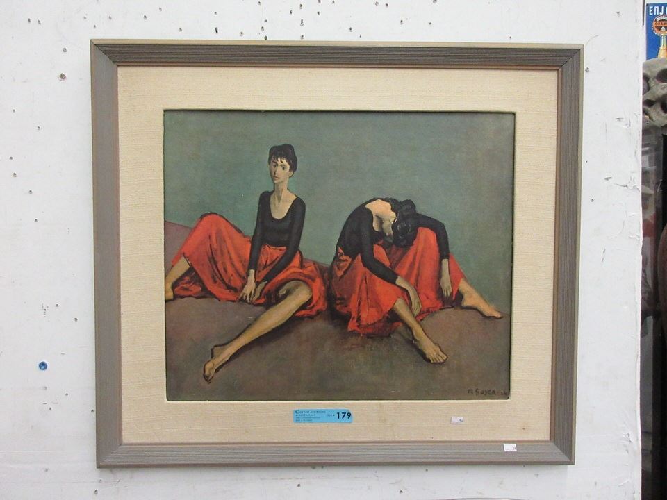 Vintage Moses Soyer Giclee Print - Dancers Resting