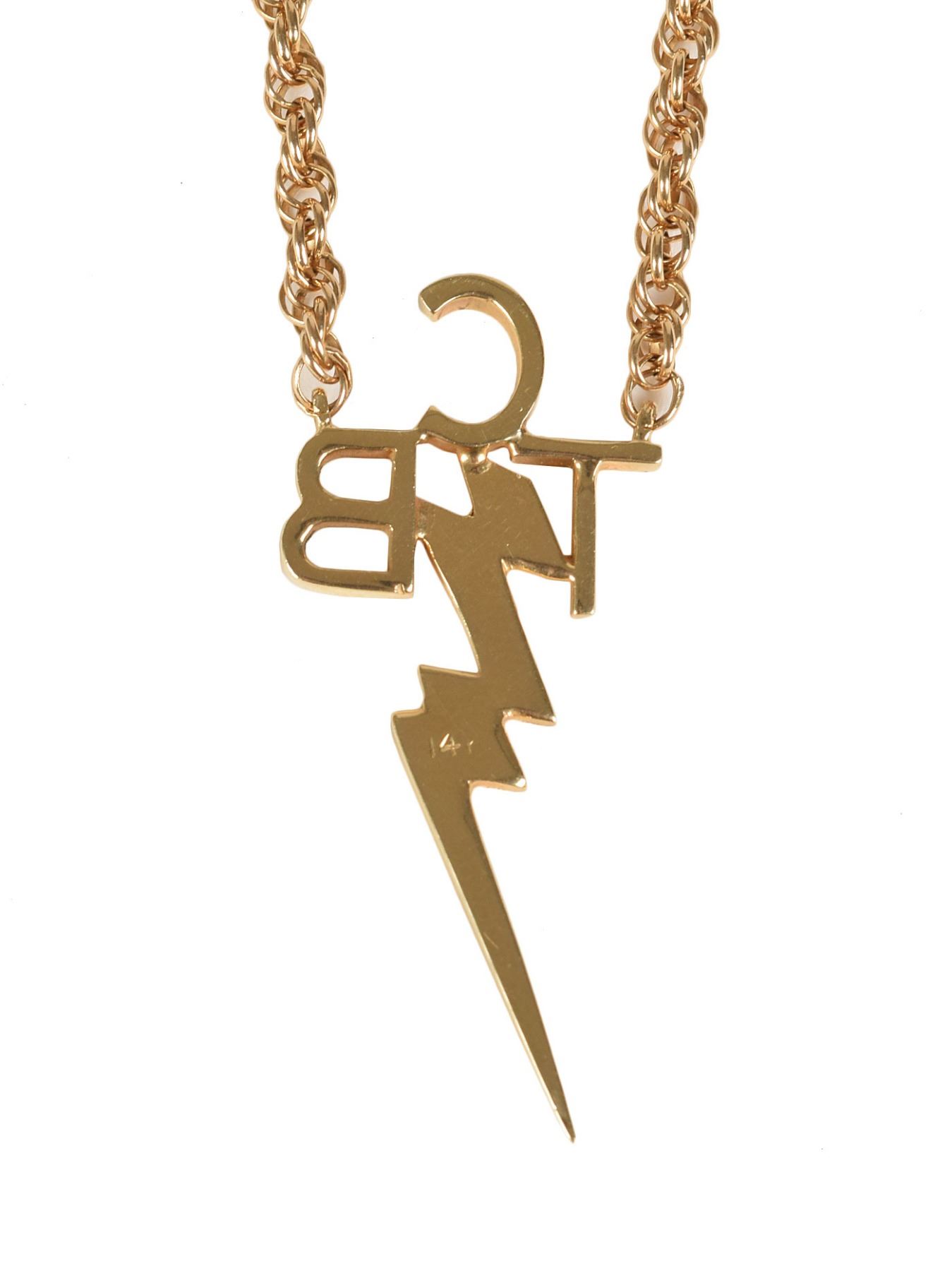 Elvis Presley 14K Gold TCB Necklace