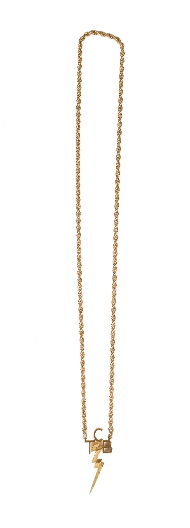 Elvis Presley 14K Gold TCB Necklace
