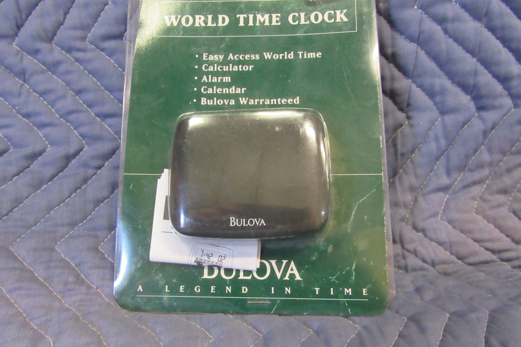 NEW BULOVA WORLD TIME CLOCK