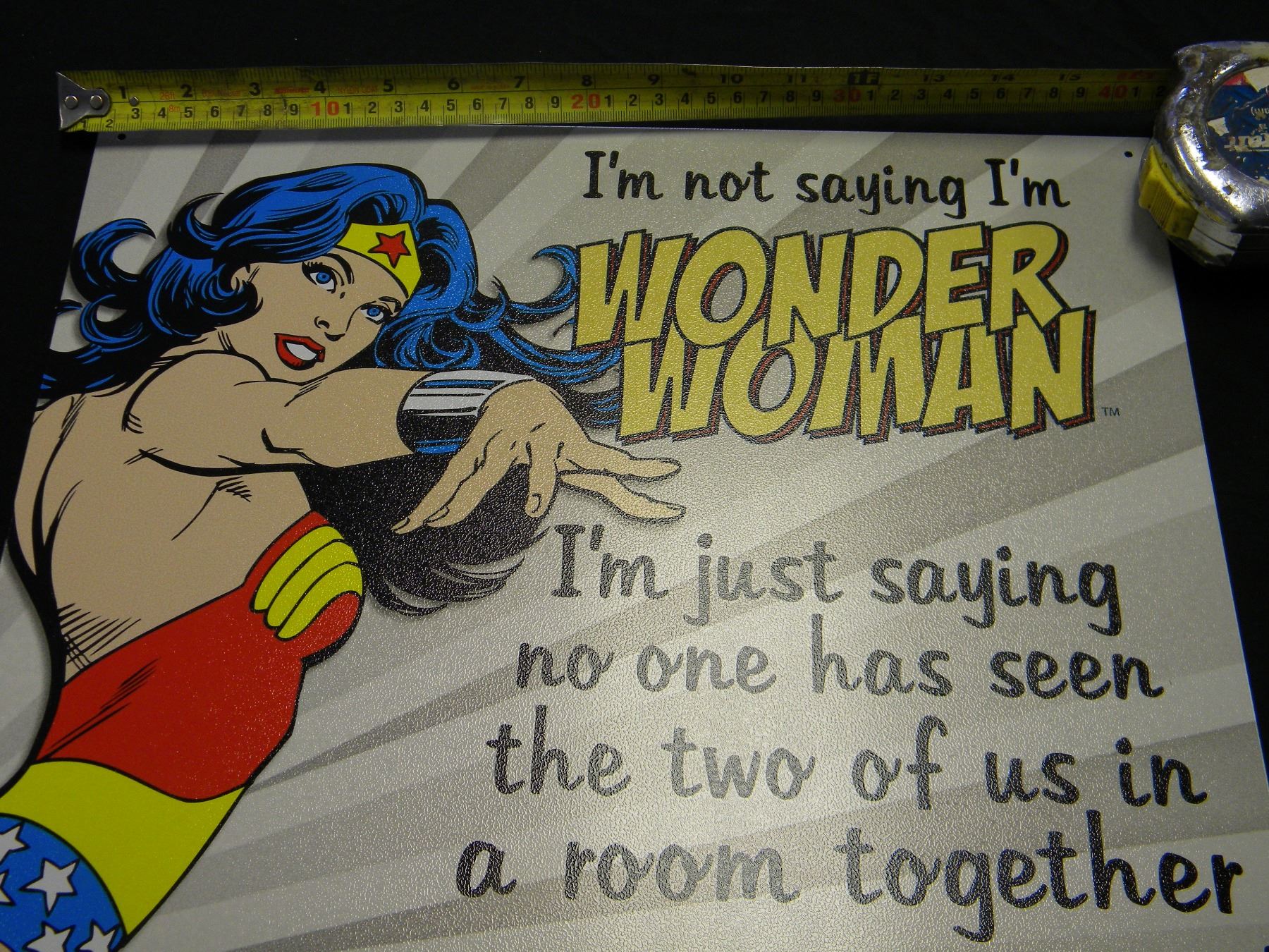 Wonder Woman tin sign