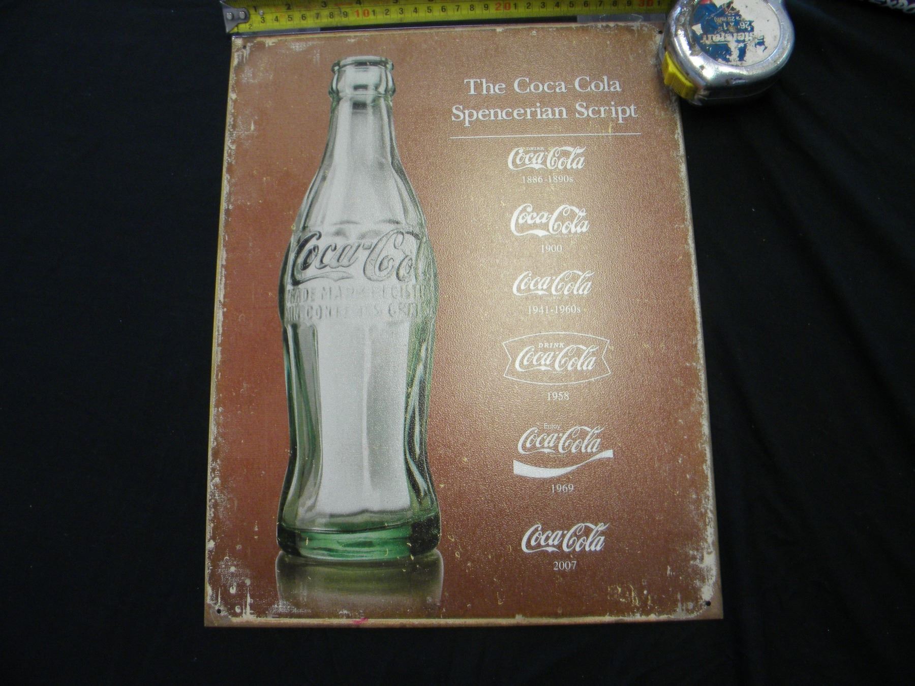 Coca Cola Script Heritage tin sign Coca Cola Script Heritage tin sign