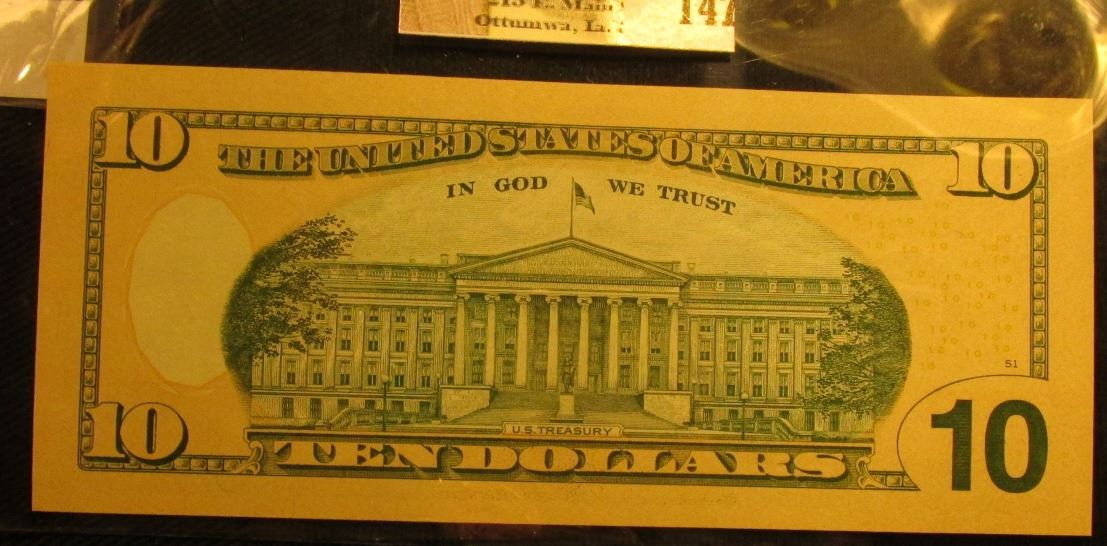 Series 2006 Ten Dollar Federal Reserve Star Replacement Note, SN ...