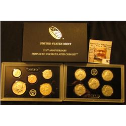 2017 S 225th Anniversary Enhanced Uncirculated Coin Set in Original box,