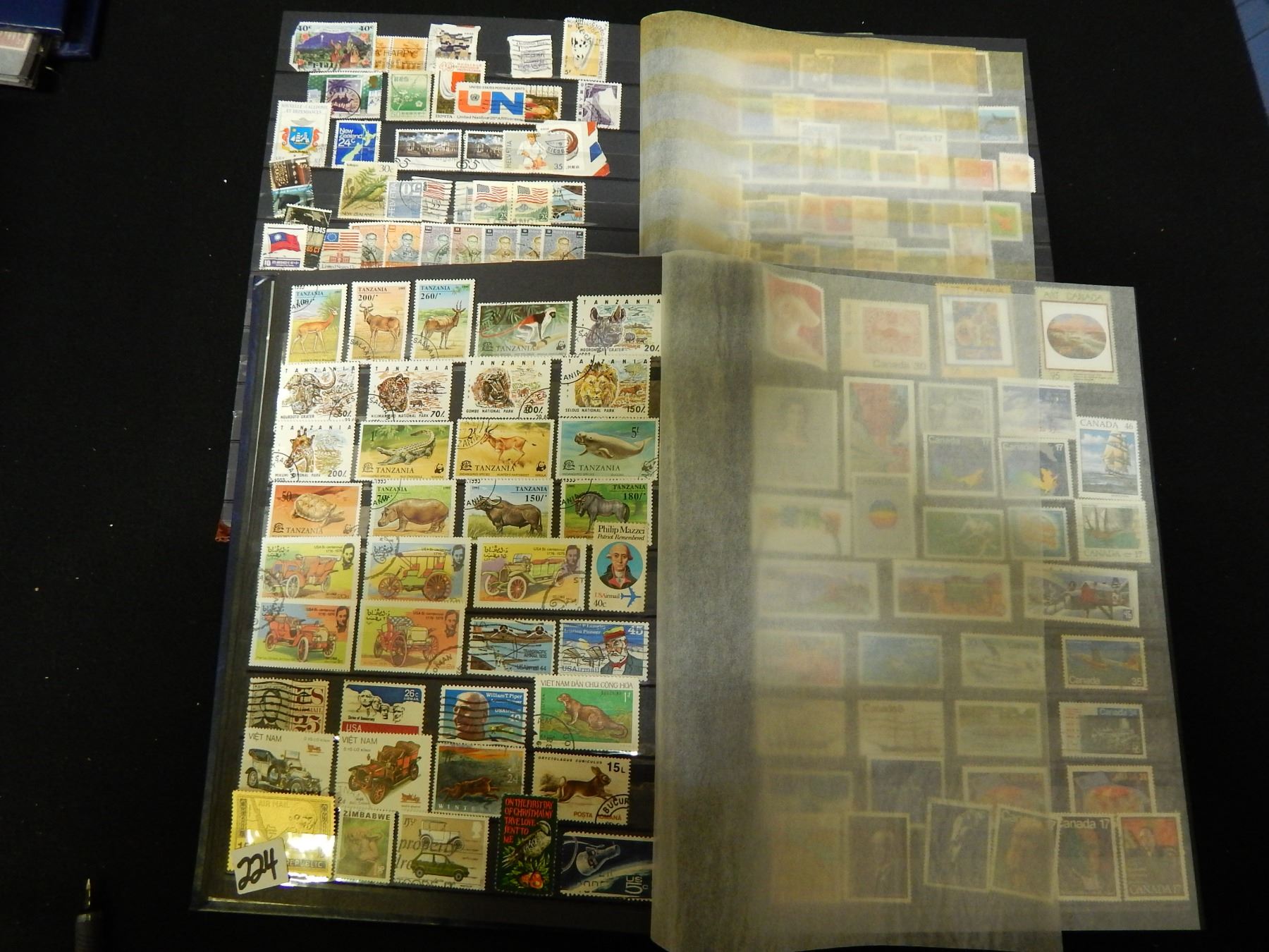 1-27 PAGE BOOK 1-16 PAGE UNI-SAFE STAMP BOOKS/INDIA-ZAMBIA-KOREA ...