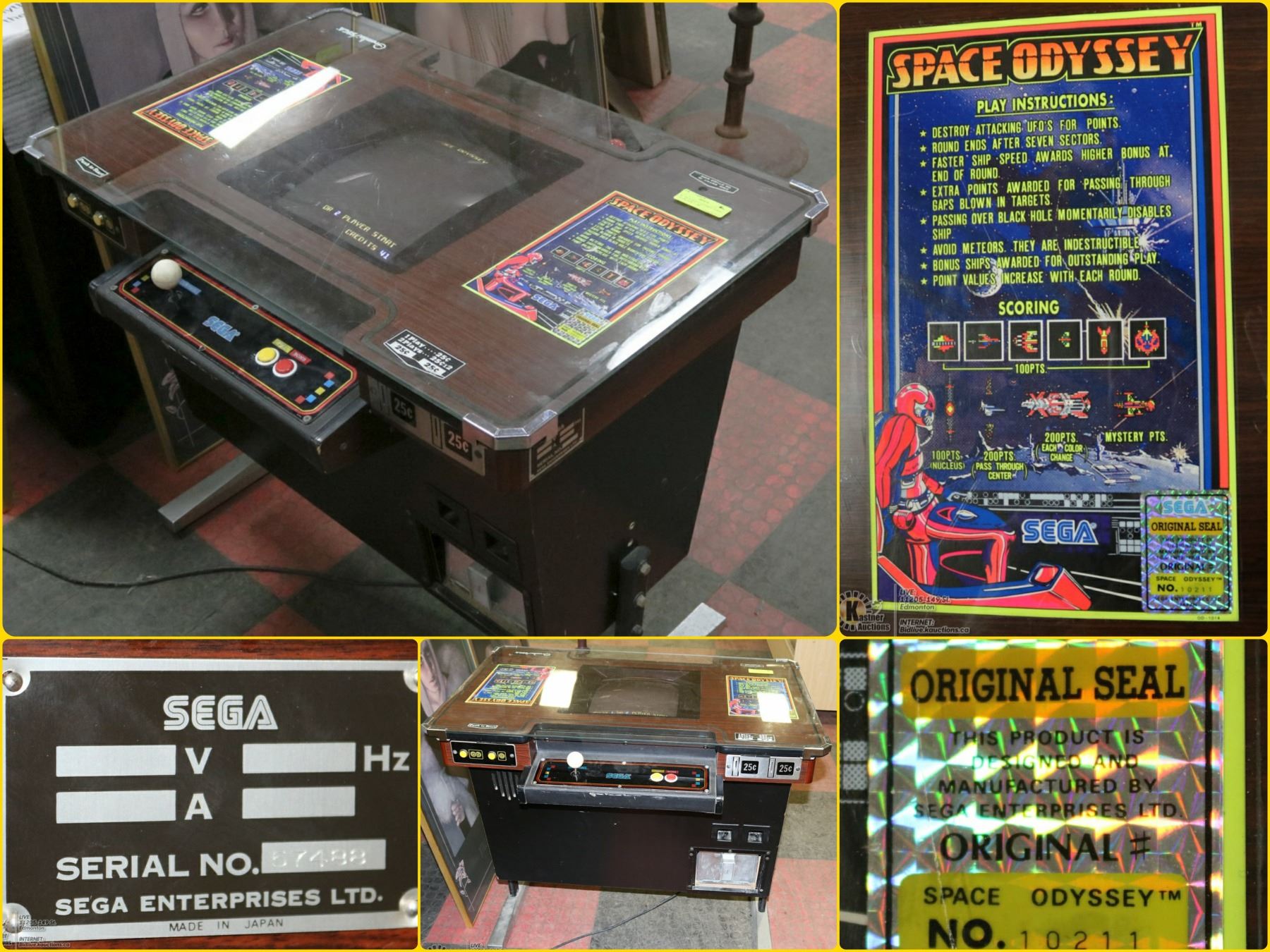 FEATURED ITEM:1981 SEGA SPACE ODYSSEY ARCADE GAME