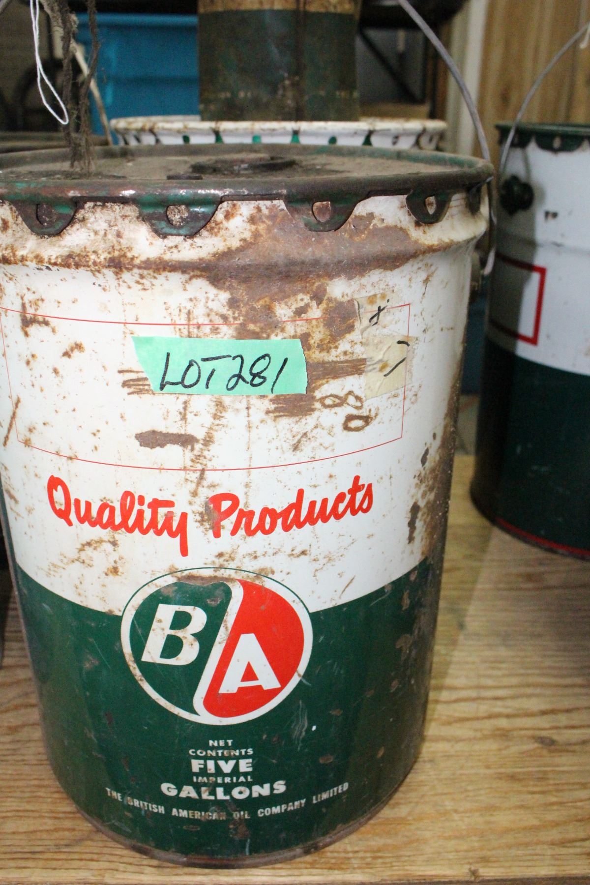 5 Gallon B/A Oil Pail with Lid