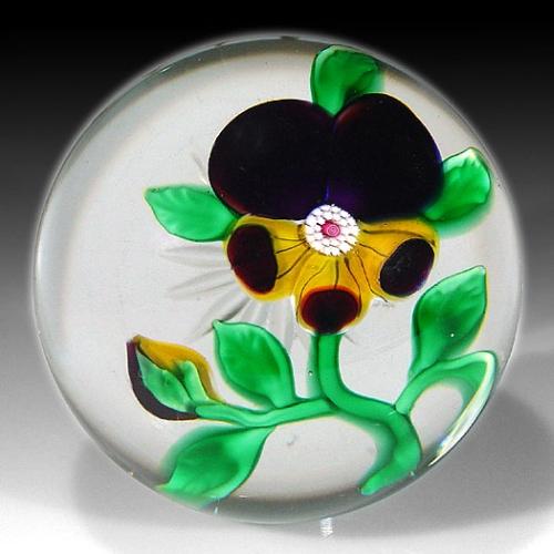 183: Antique Baccarat Pansy Paperweight