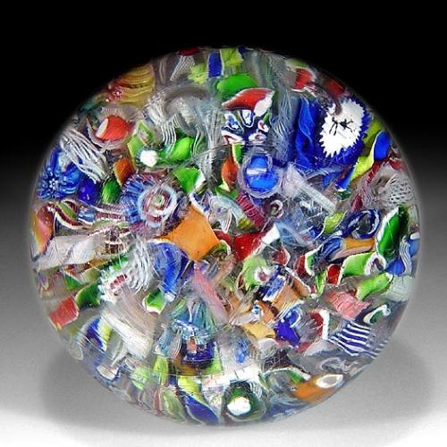 195: Antique Saint Louis Scramble Paperweight