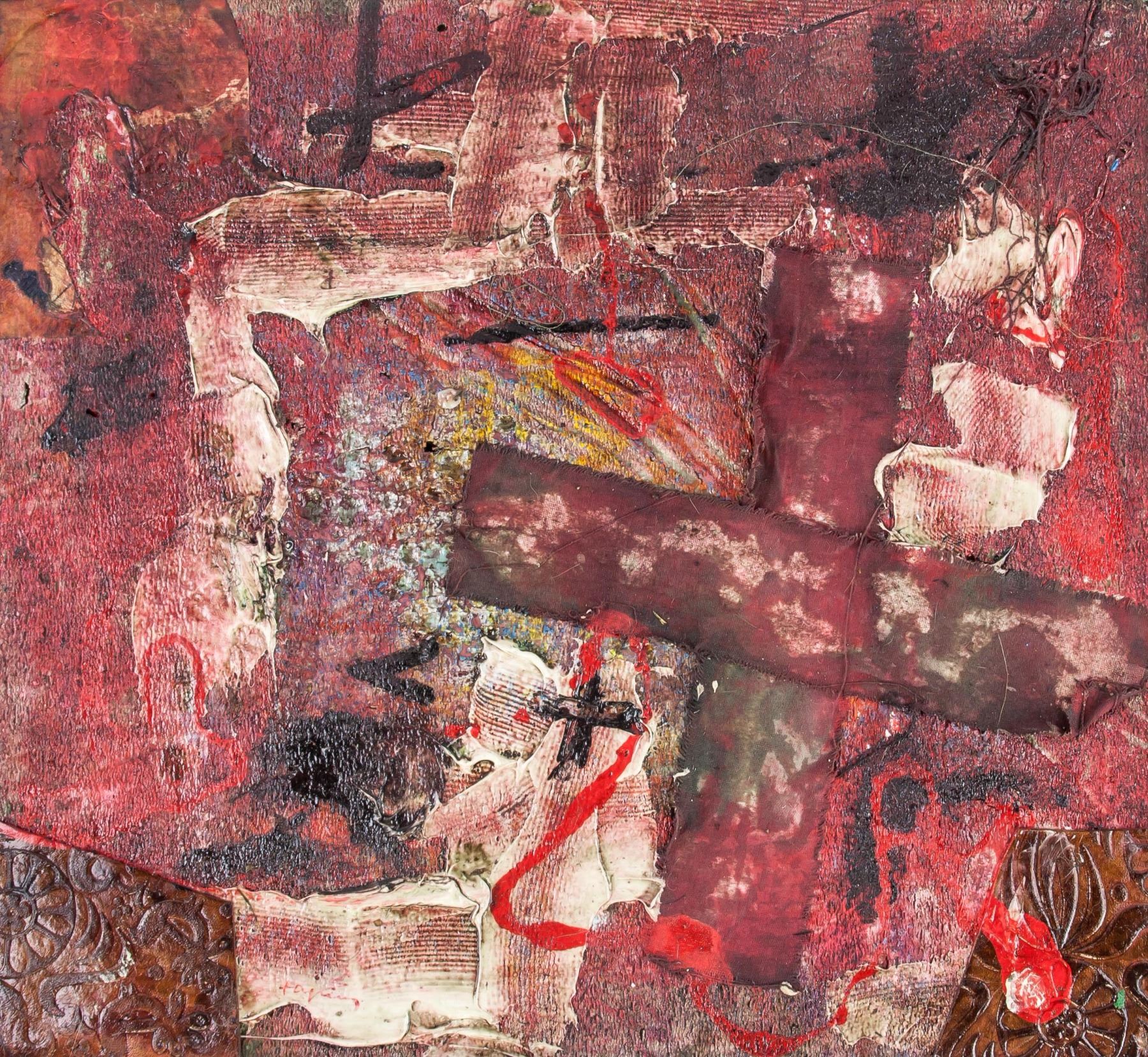 Antoni Tapies (Spain 1923-2012) Mixed Media