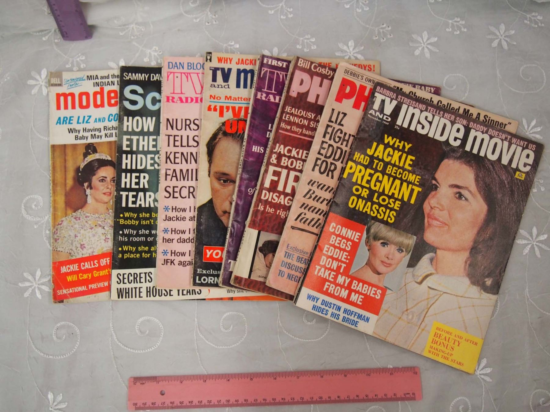 Lot of TV & Movie Gossip Magazines, 1960’s