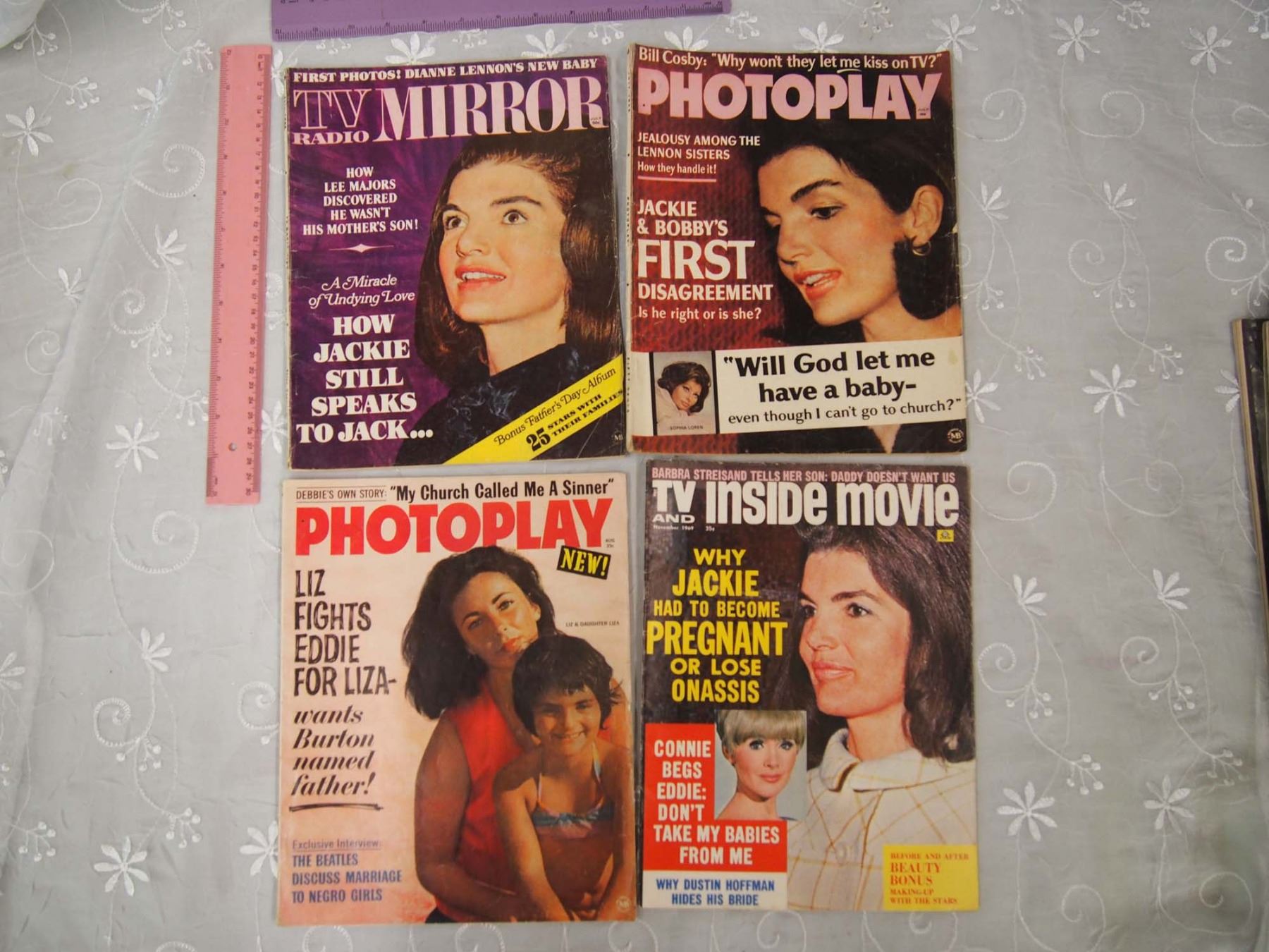Lot of TV & Movie Gossip Magazines, 1960’s