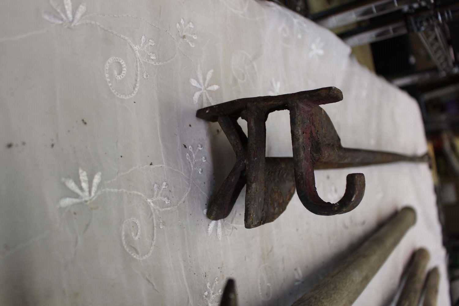 Vintage Pick Axes (3)& A Branding Rod Marked "JK"