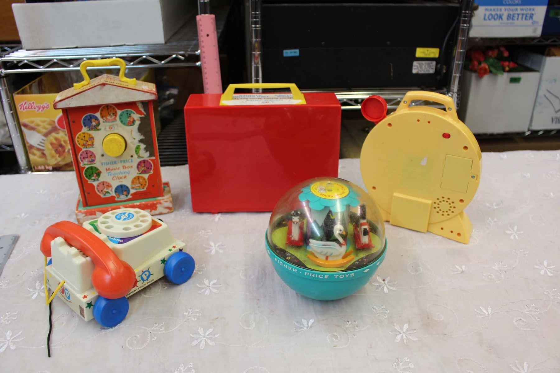 Vintage Fisherprice Toys: Rolly Polly Chime Ball, See and Say, Music ...