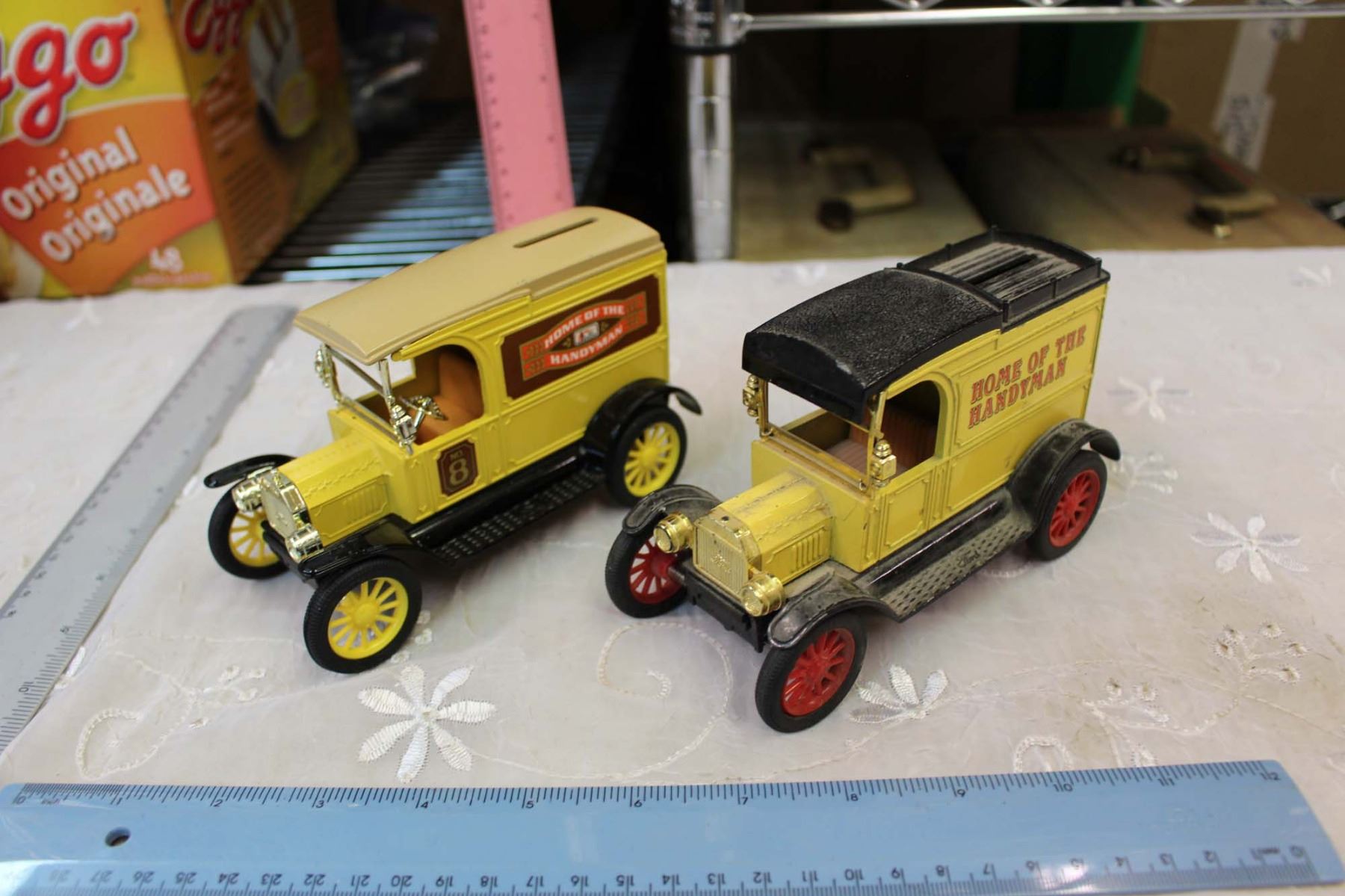 1913 & 1917 ERTL Model Truck Banks Home of the Handyman