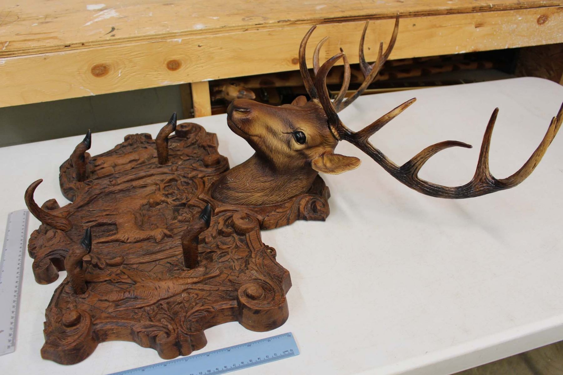 Decorative Elk Head Coat Rack